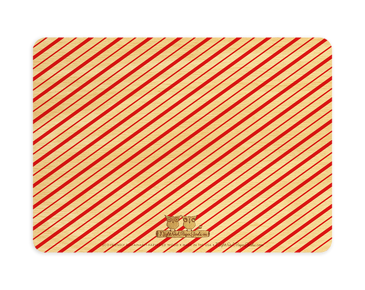 Candy Cane Stripes Night Owl Paper Goods — Stationery And Wood Ts